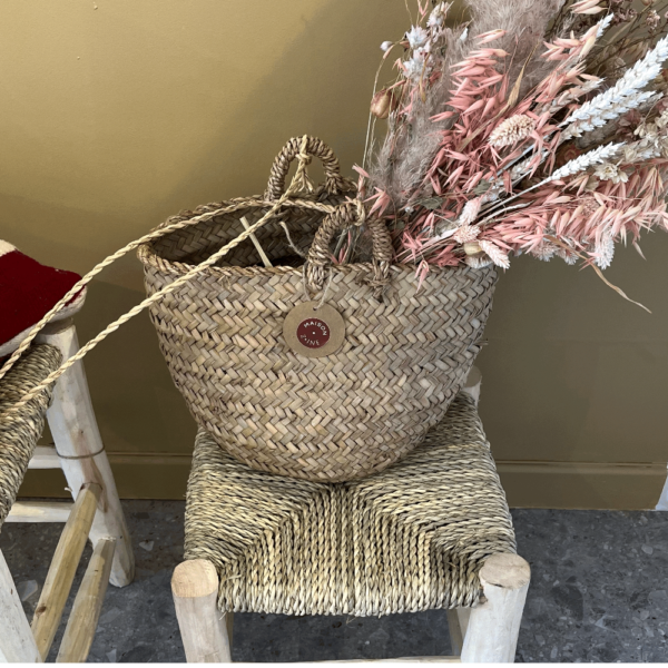 Panier à anses Gouffa · Feuille de palmier - Maison Z·INE